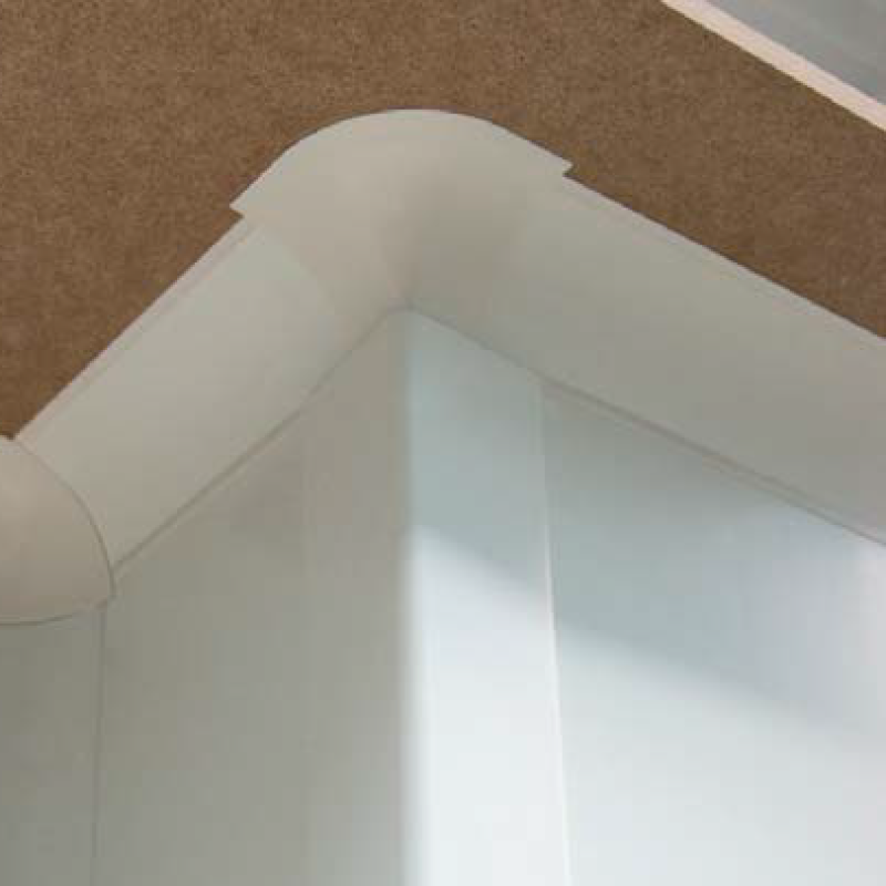 Cantonera para Rinconera 90mm en PVC